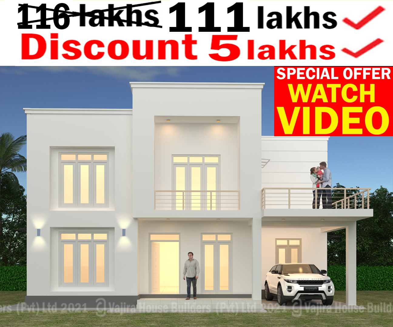 Inside and front – Vajira House Builders